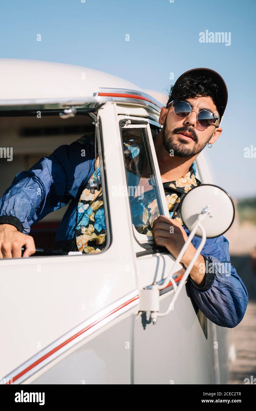 Man Leaning Out Of Car Window High Resolution Stock Photography and ...
