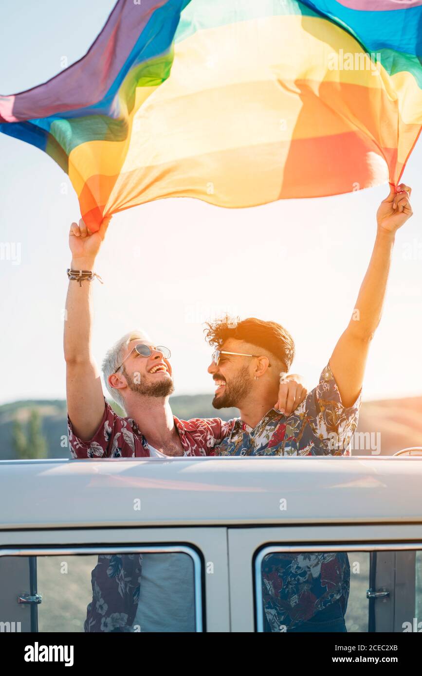 Homosexual men hugging hi-res stock photography and images - Alamy