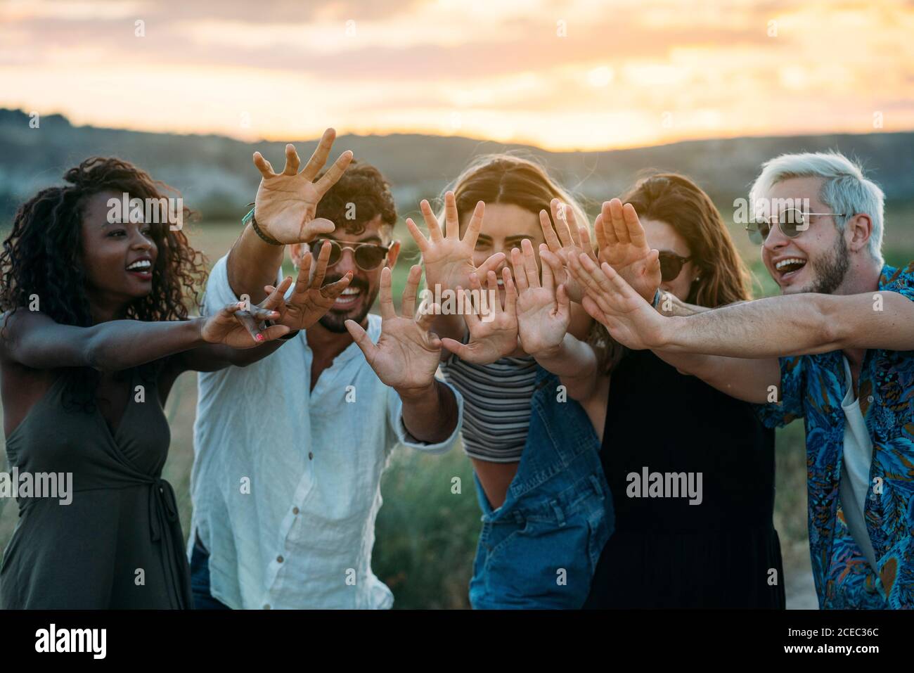 Hands towards camera hi-res stock photography and images - Alamy