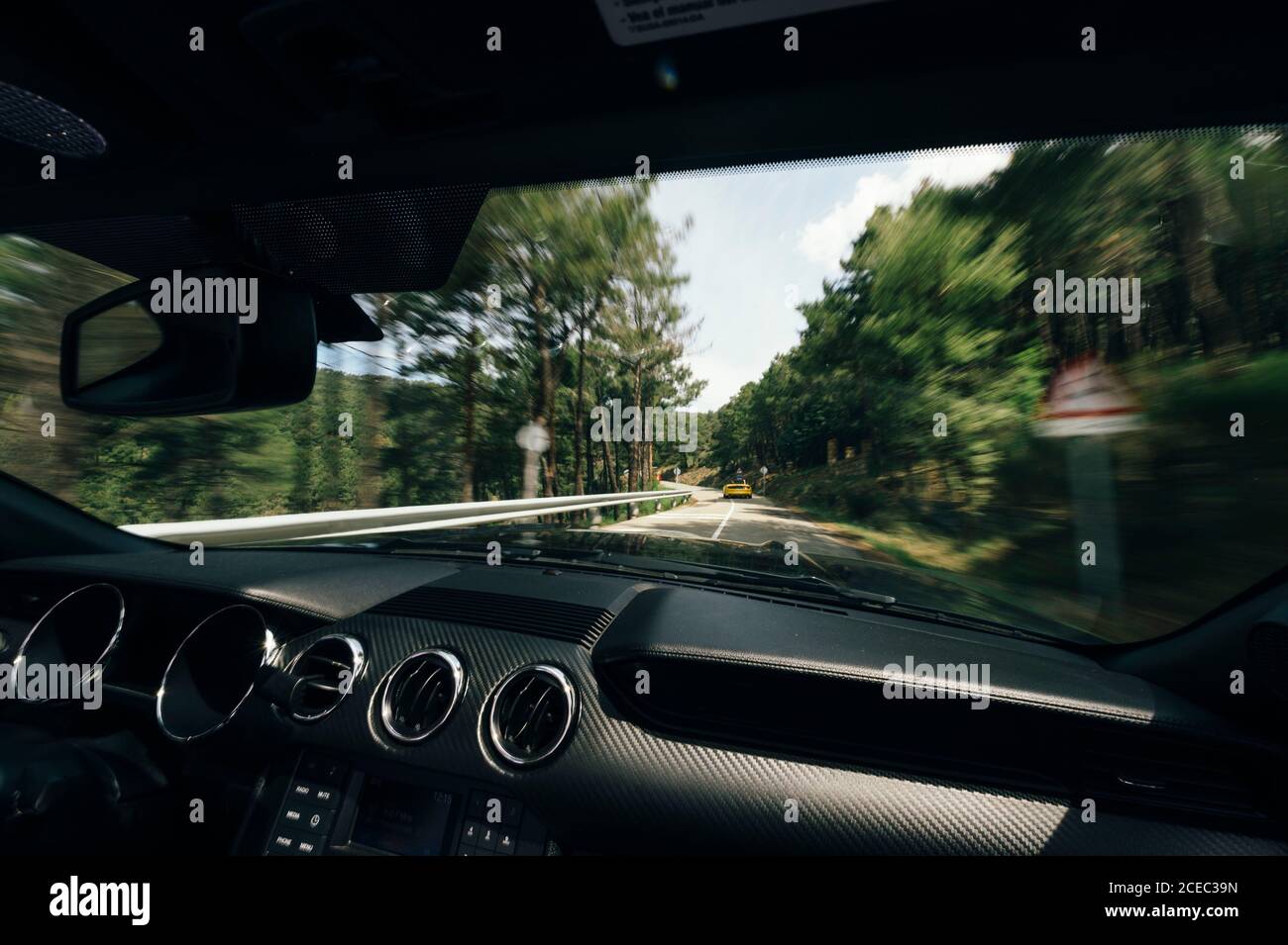 Driver riding fast on street Stock Photo - Alamy