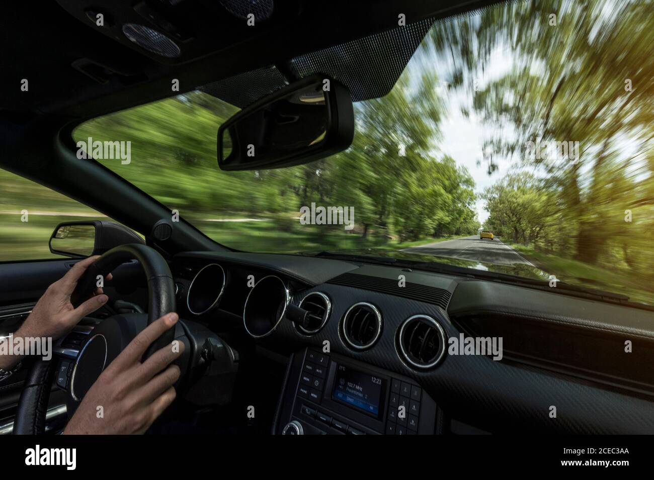 Race driver perspective hi-res stock photography and images - Alamy