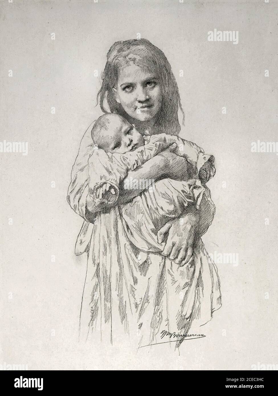 Bouguereau enfant hi-res stock photography and images - Alamy