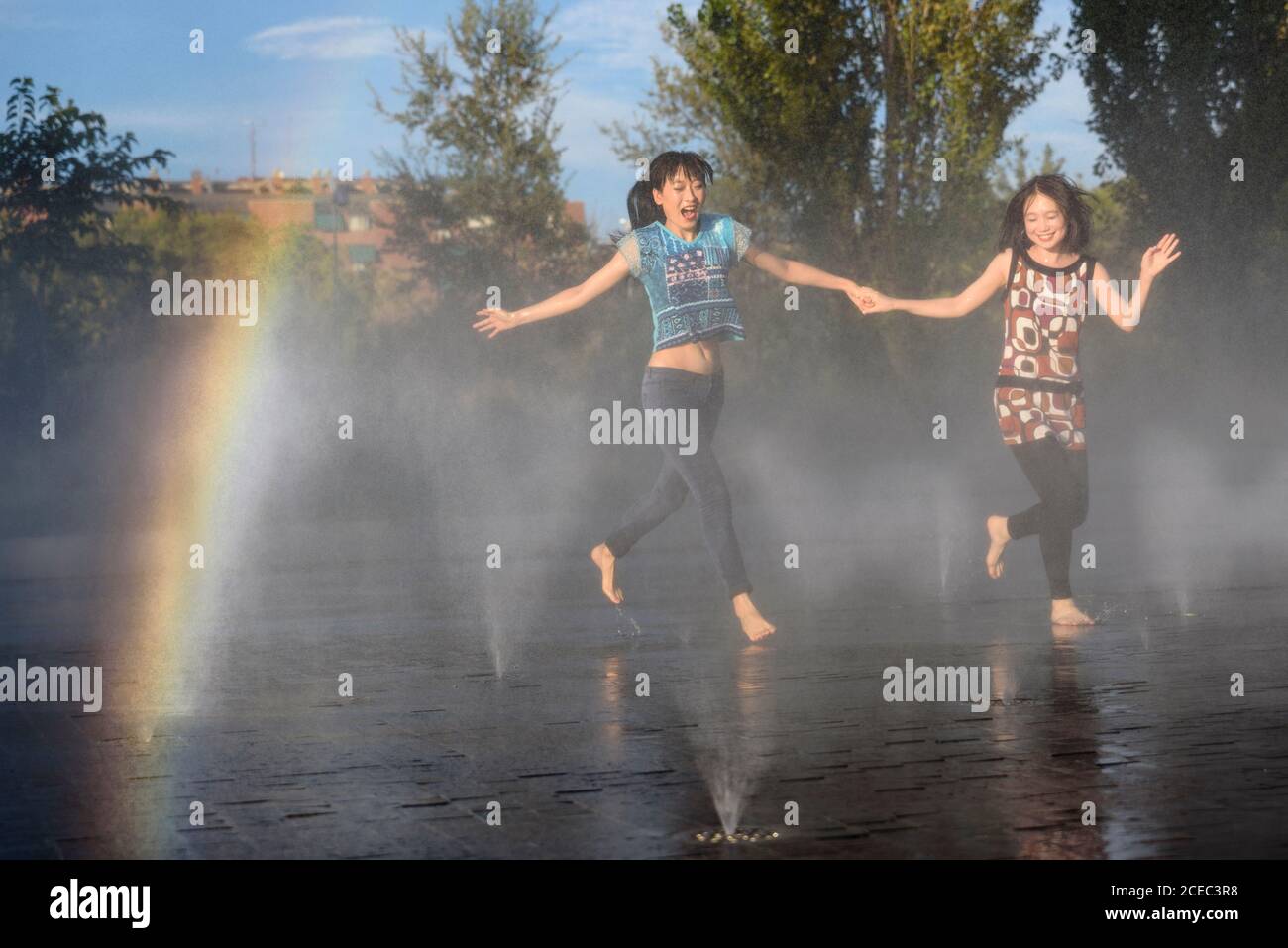 Japanese women jumping for hi-res stock photography and images - Alamy