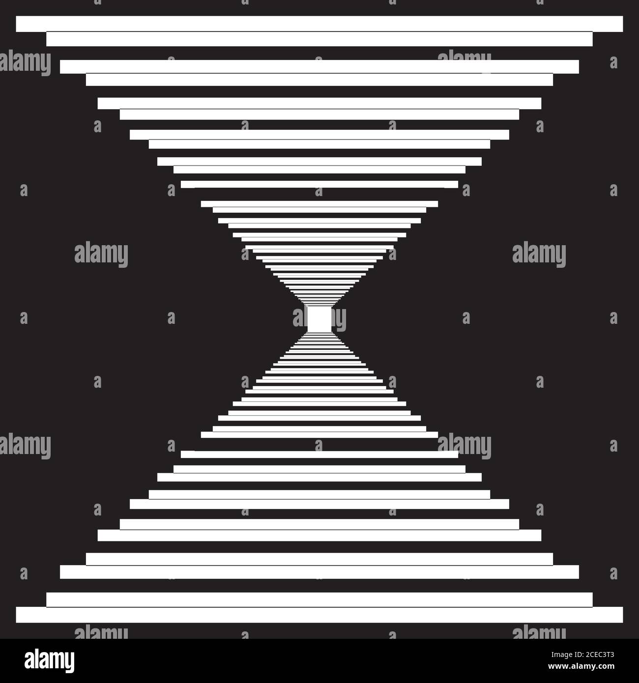 Abstract Frame Classic Perspective stairs to the light black on ...