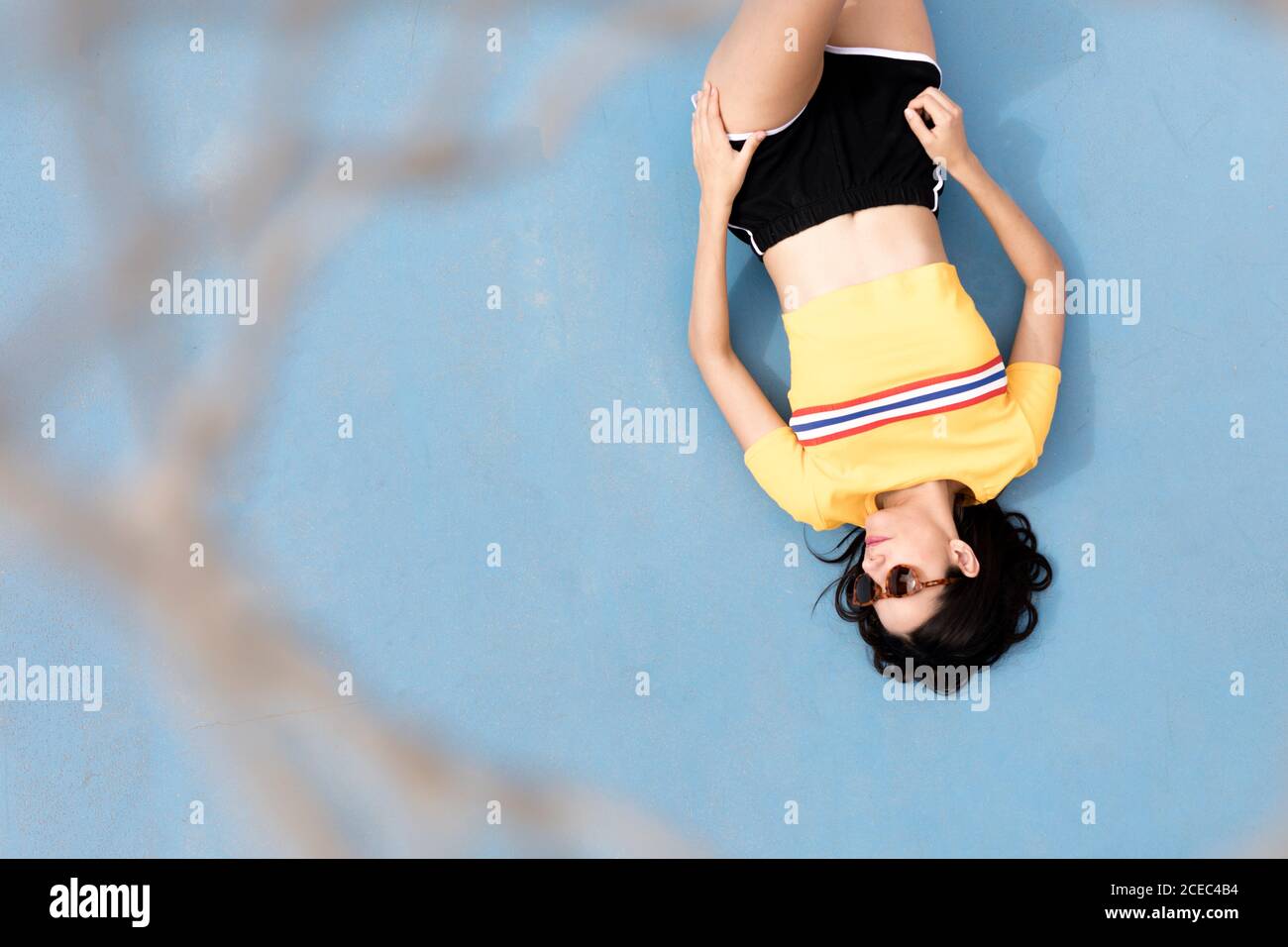 Lady laying down hi-res stock photography and images - Alamy