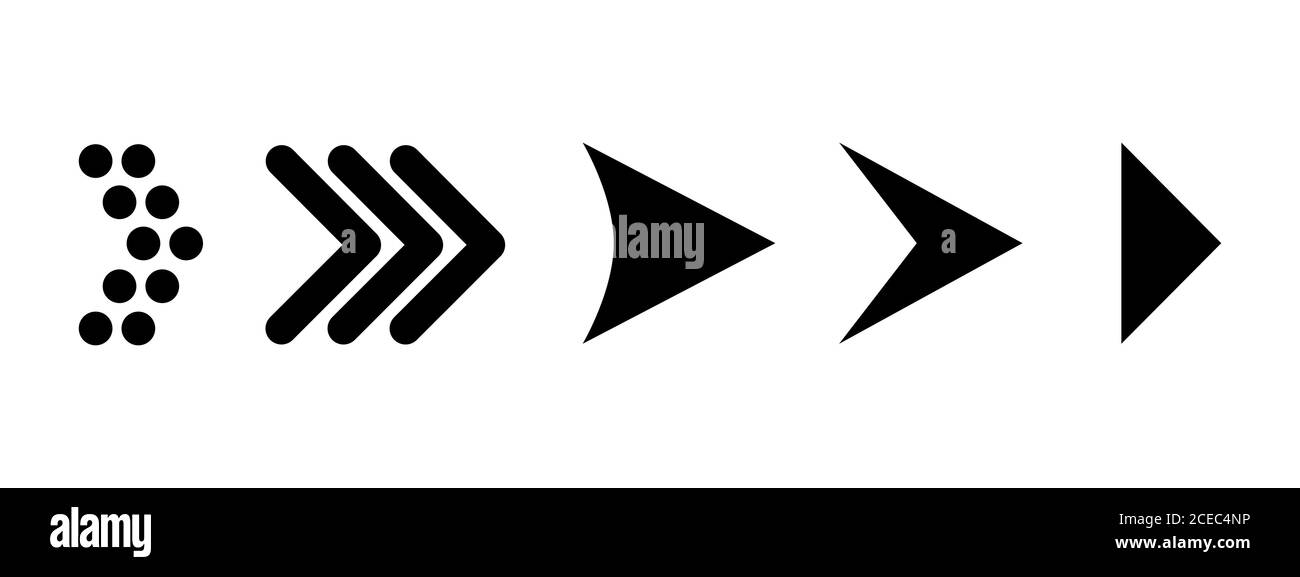 Narrow arrow Stock Vector Images - Alamy