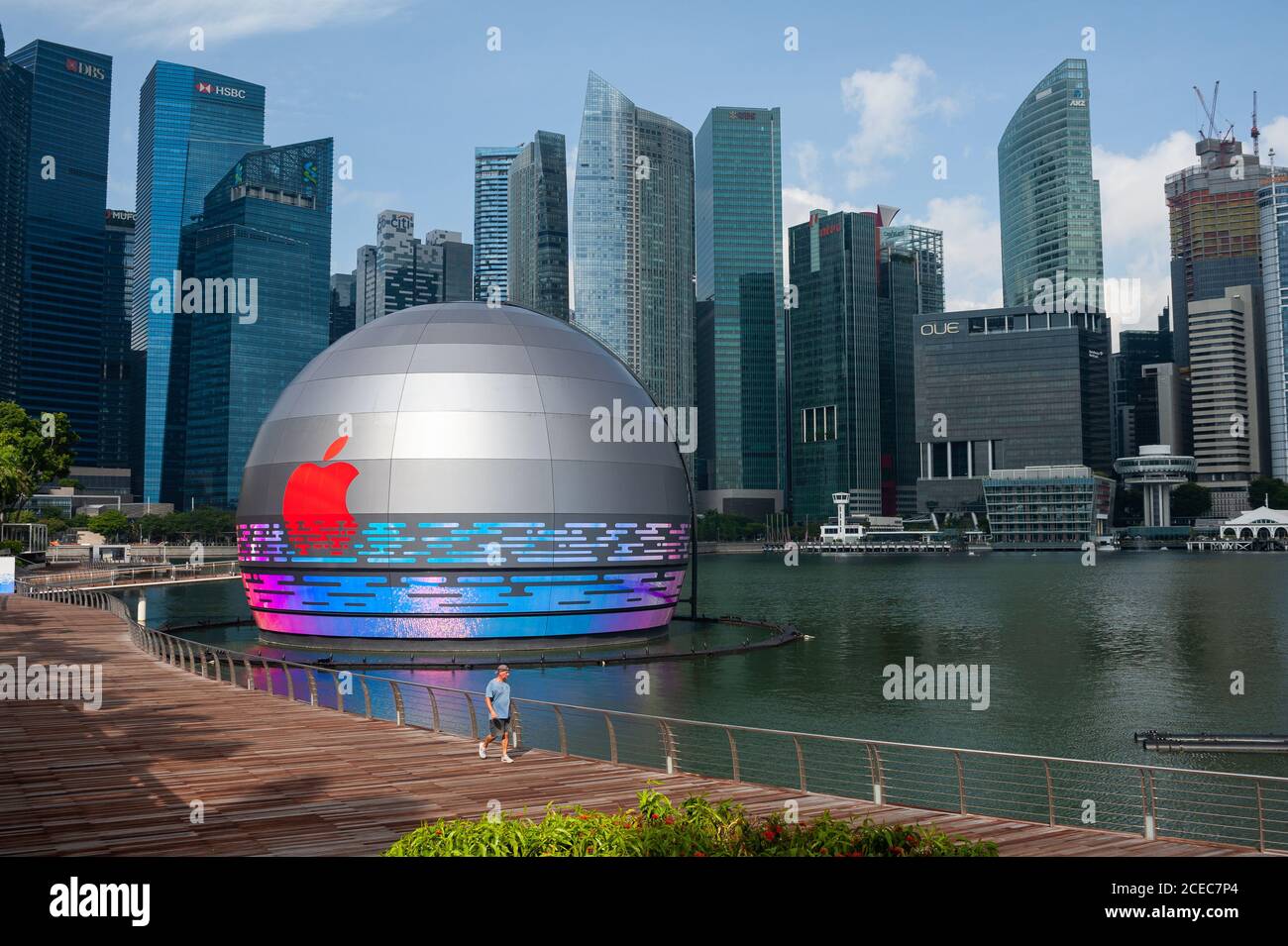 28.08.2020, Singapore, Republic of Singapore, Asia - View of the new ...