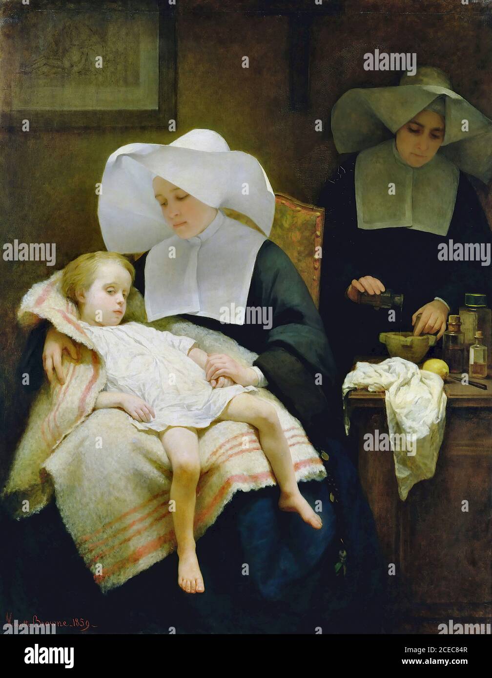 Browne Henriette - the Sisters of Mercy - French School - 19th Century ...