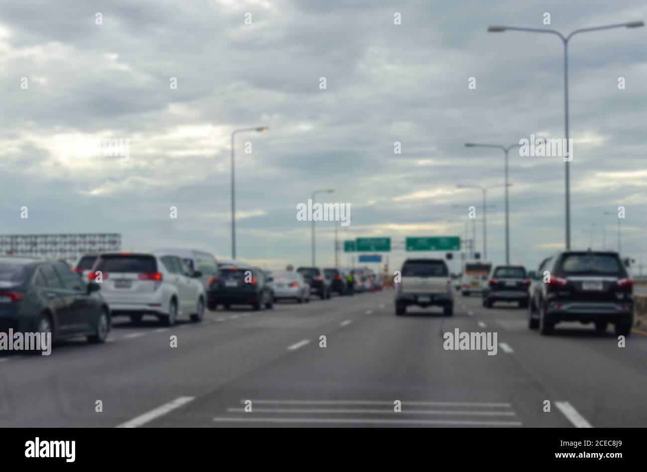 Abstract blur background on expressway traffic Stock Photo - Alamy