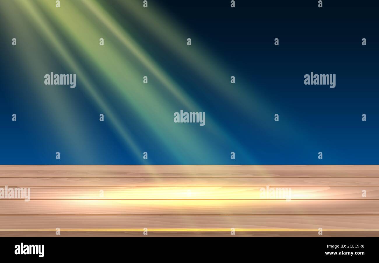 Wooden empty table golden Stock Vector Images - Alamy