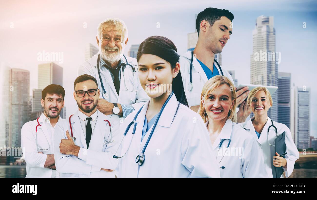 Medical and healthcare doctor people group Stock Photo - Alamy