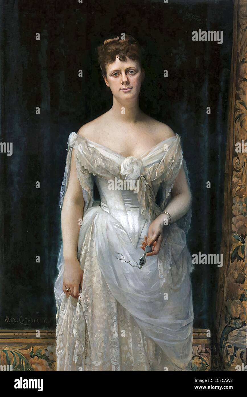 Cabanel Alexandre - Portrait of Mary Frick Garrett - French School ...