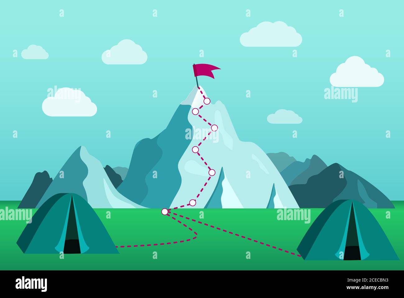 Journey Path Illustration