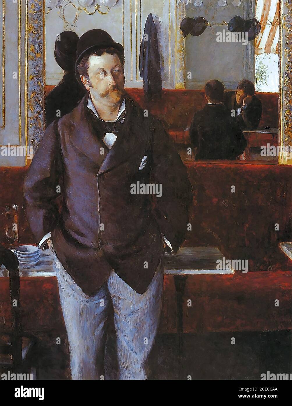 Caillebotte Gustave - in a Cafe - French School - 19th Century Stock ...
