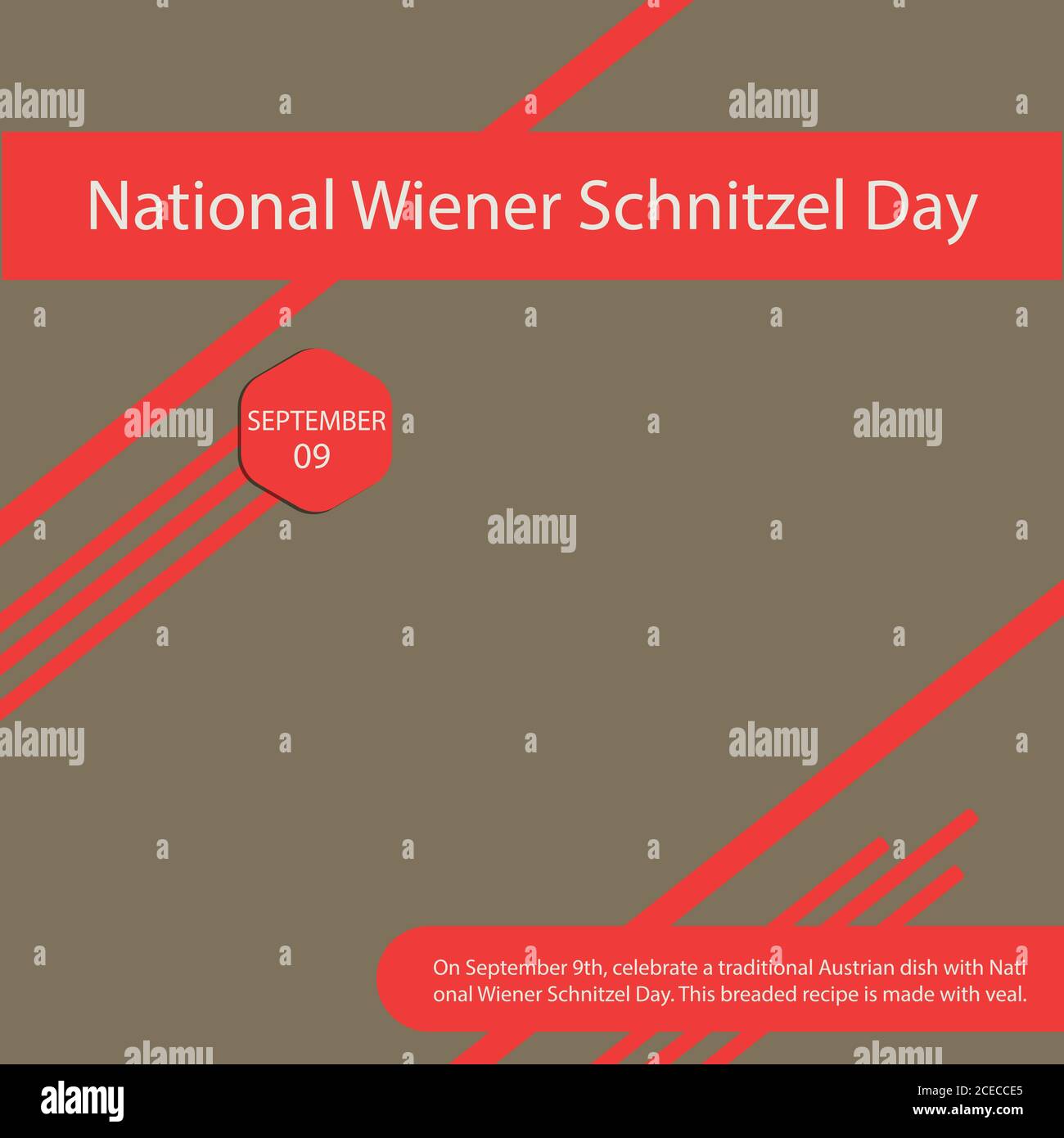 Classic wiener schnitzel Stock Vector Images - Alamy