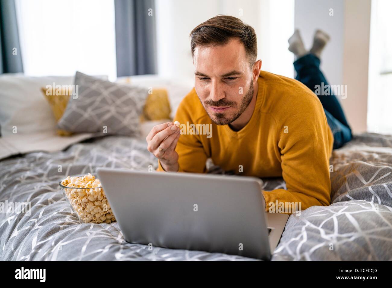 Bed handsome hi-res stock photography and images - Alamy
