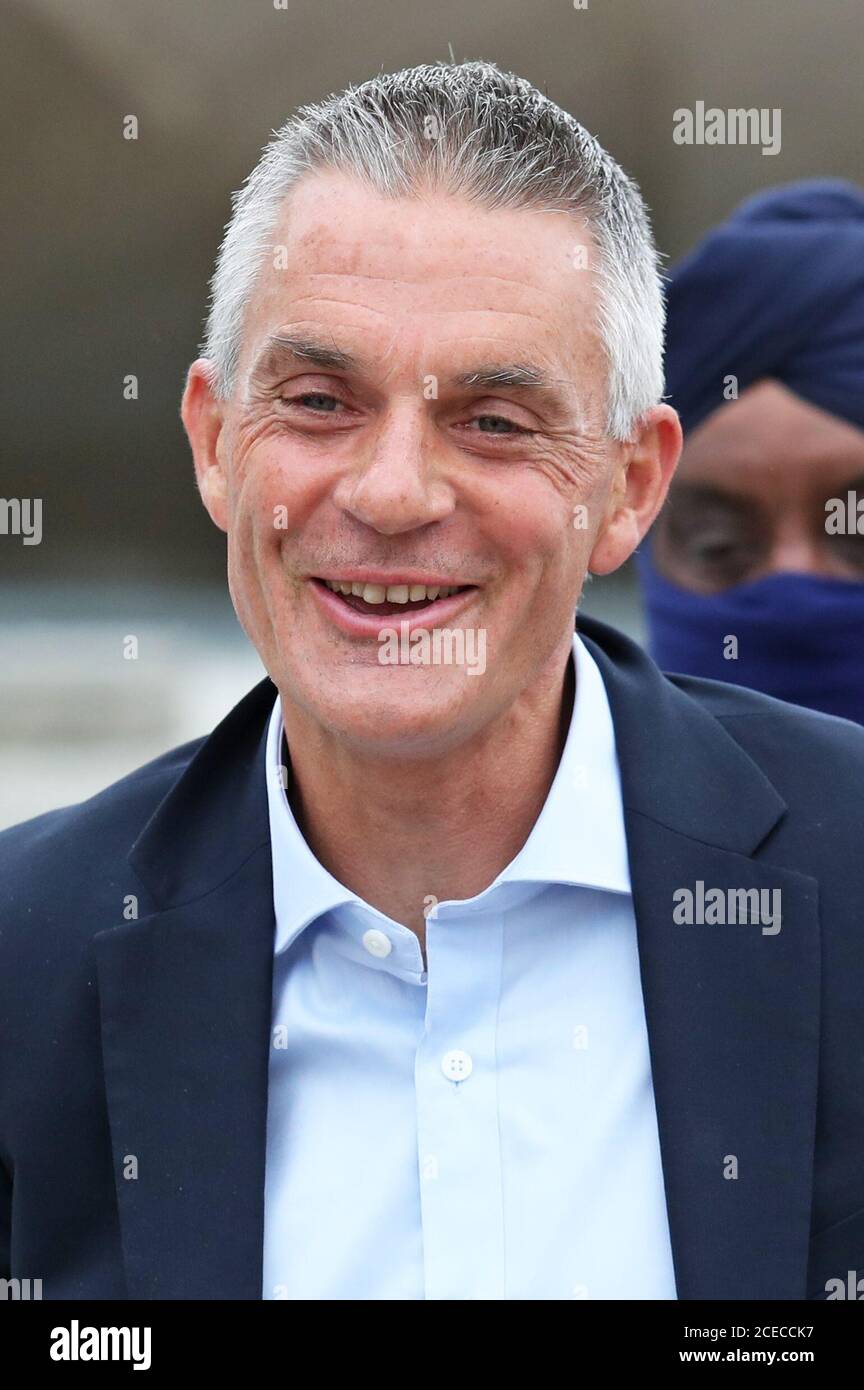 Tim Davie, new Director General of the BBC, arrives at BBC Scotland in ...