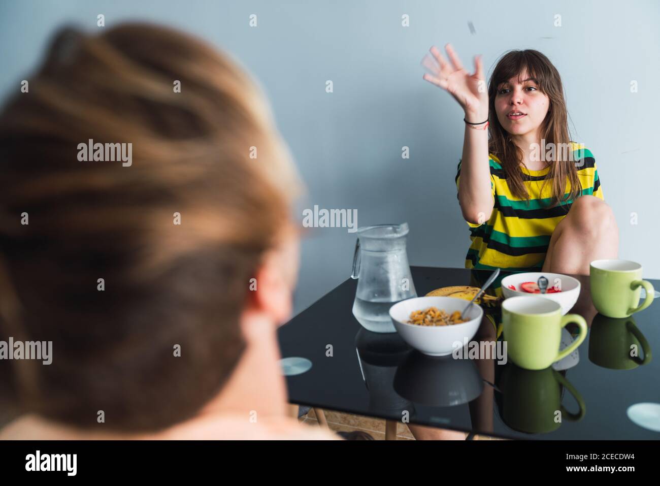 Man throwing food hi-res stock photography and images - Alamy