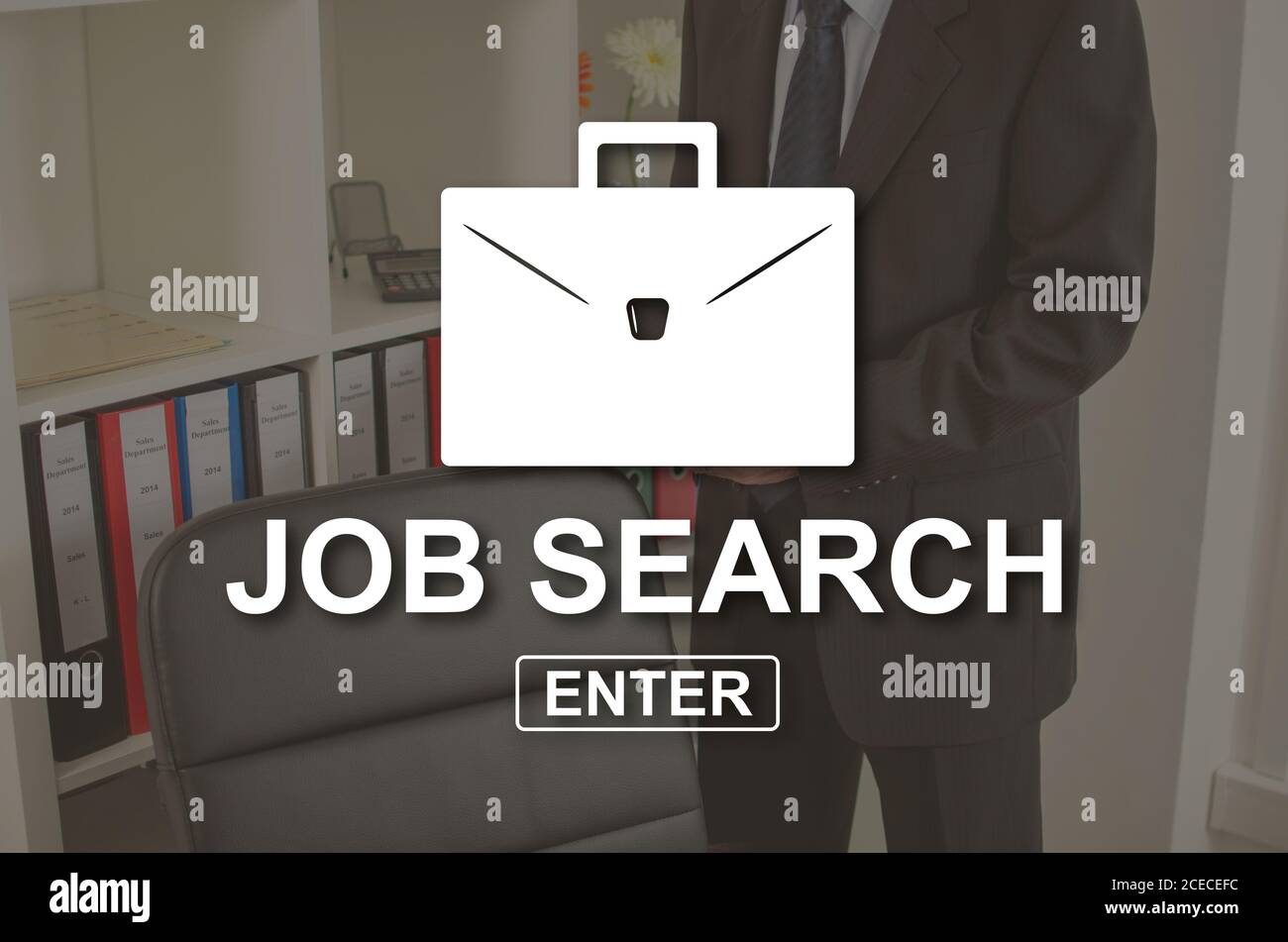 Job search concept illustrated by a picture on background Stock Photo ...