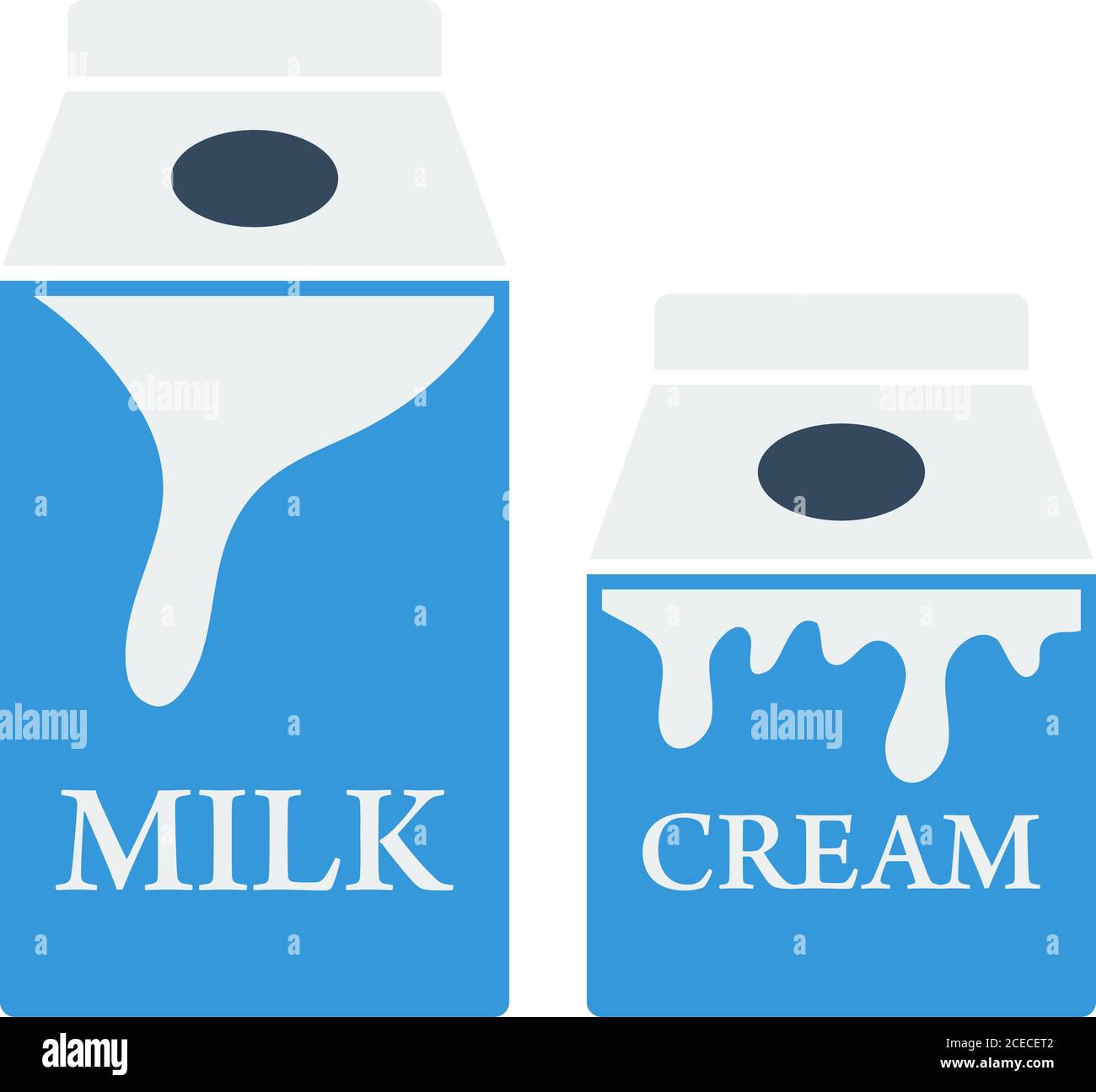 Pouring milk carton Stock Vector Images - Alamy