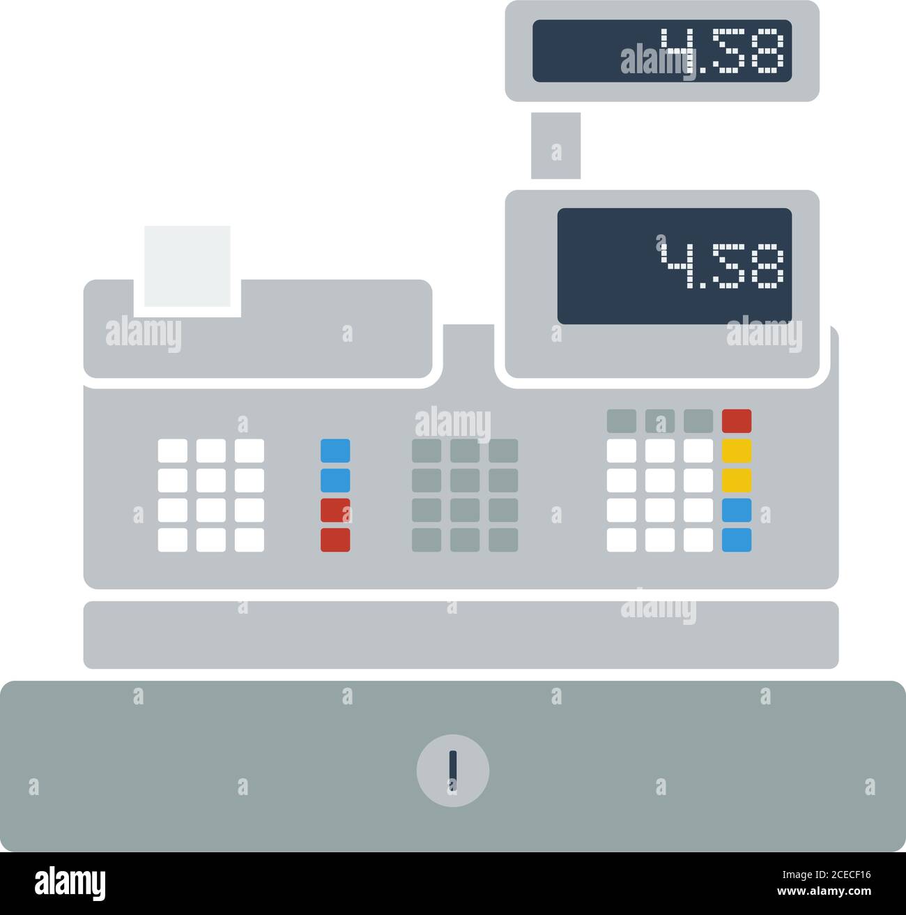 Cash till sign Stock Vector Images - Alamy