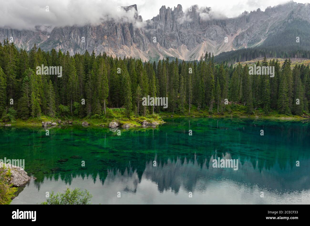 Carezza lake hi-res stock photography and images - Alamy
