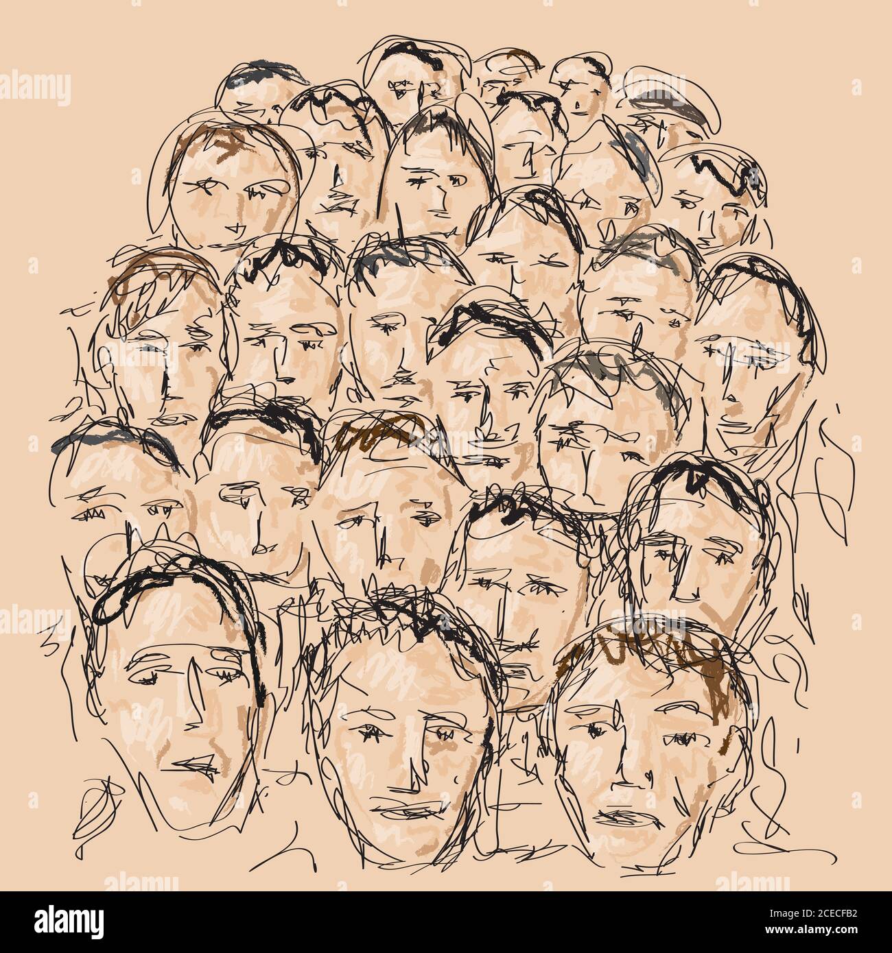 Crowding Stock Vector Images - Alamy