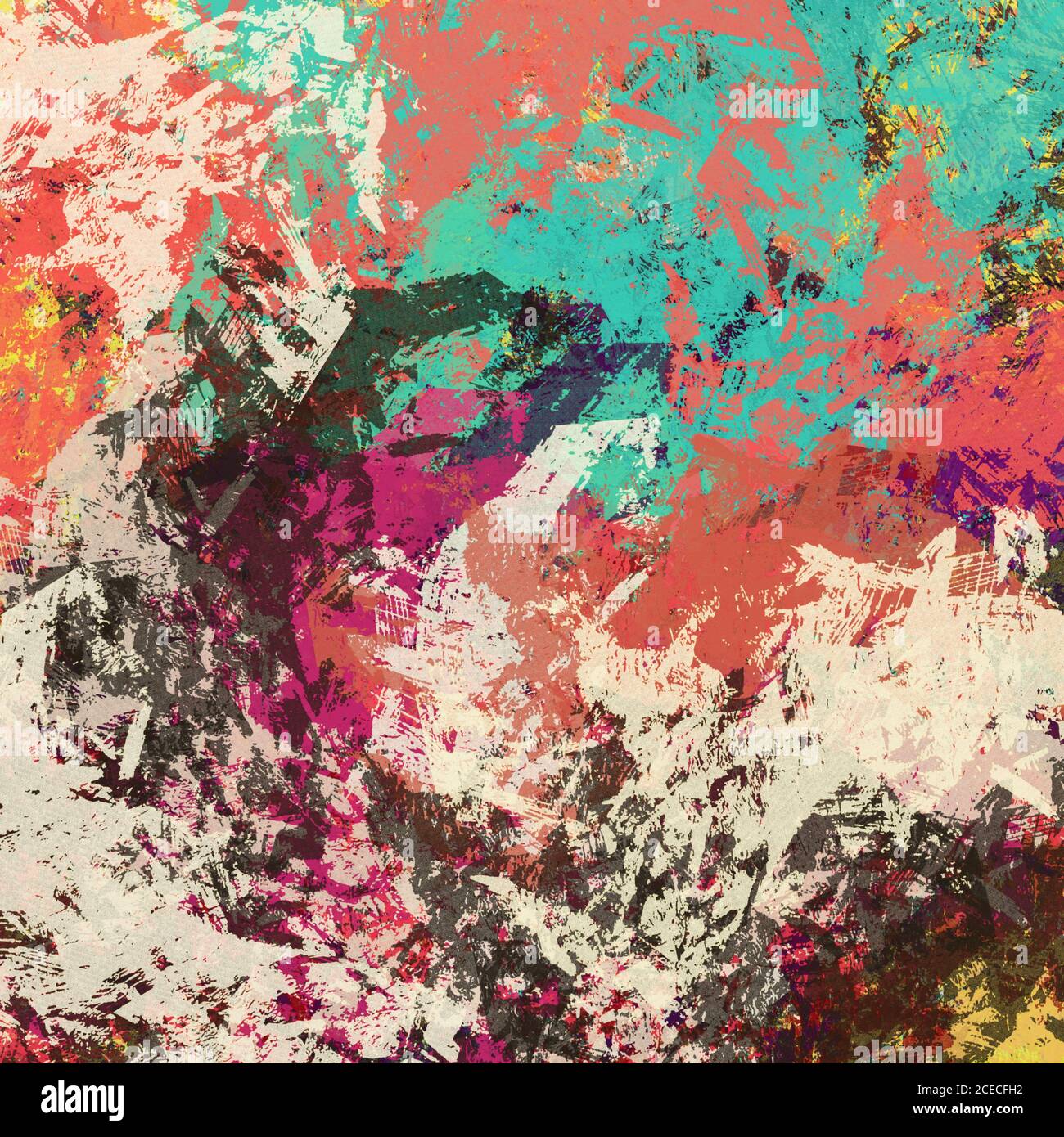Texture of strokes of colored paint, blurred spots with brushes of ...