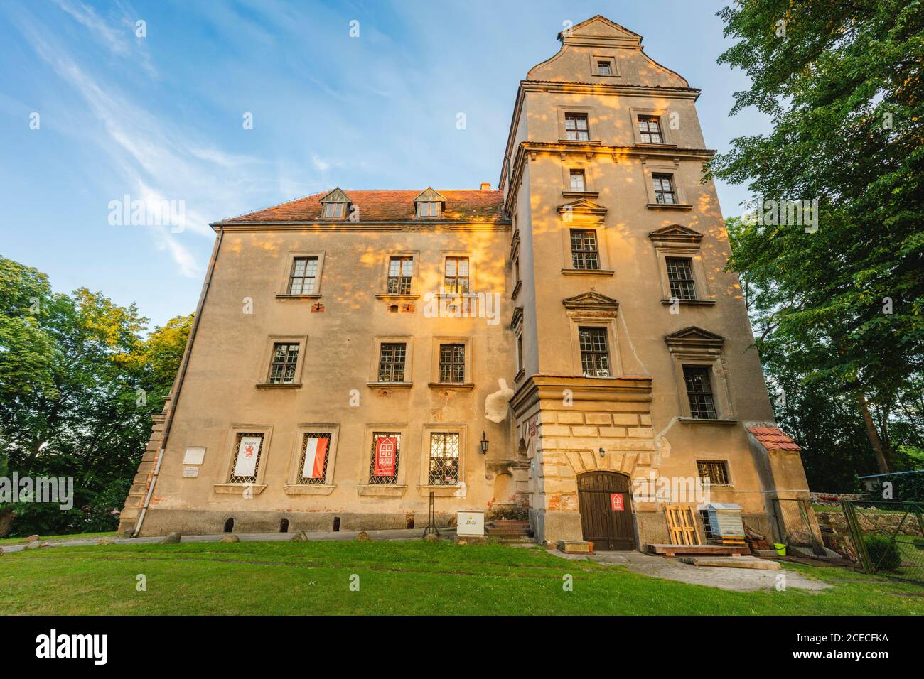Old Castle in Ploty. Ploty, West Pomerania, Poland Stock Photo - Alamy