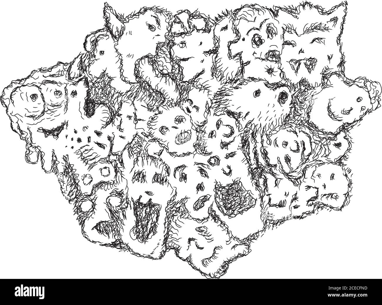 Monsters faces hi-res stock photography and images - Alamy
