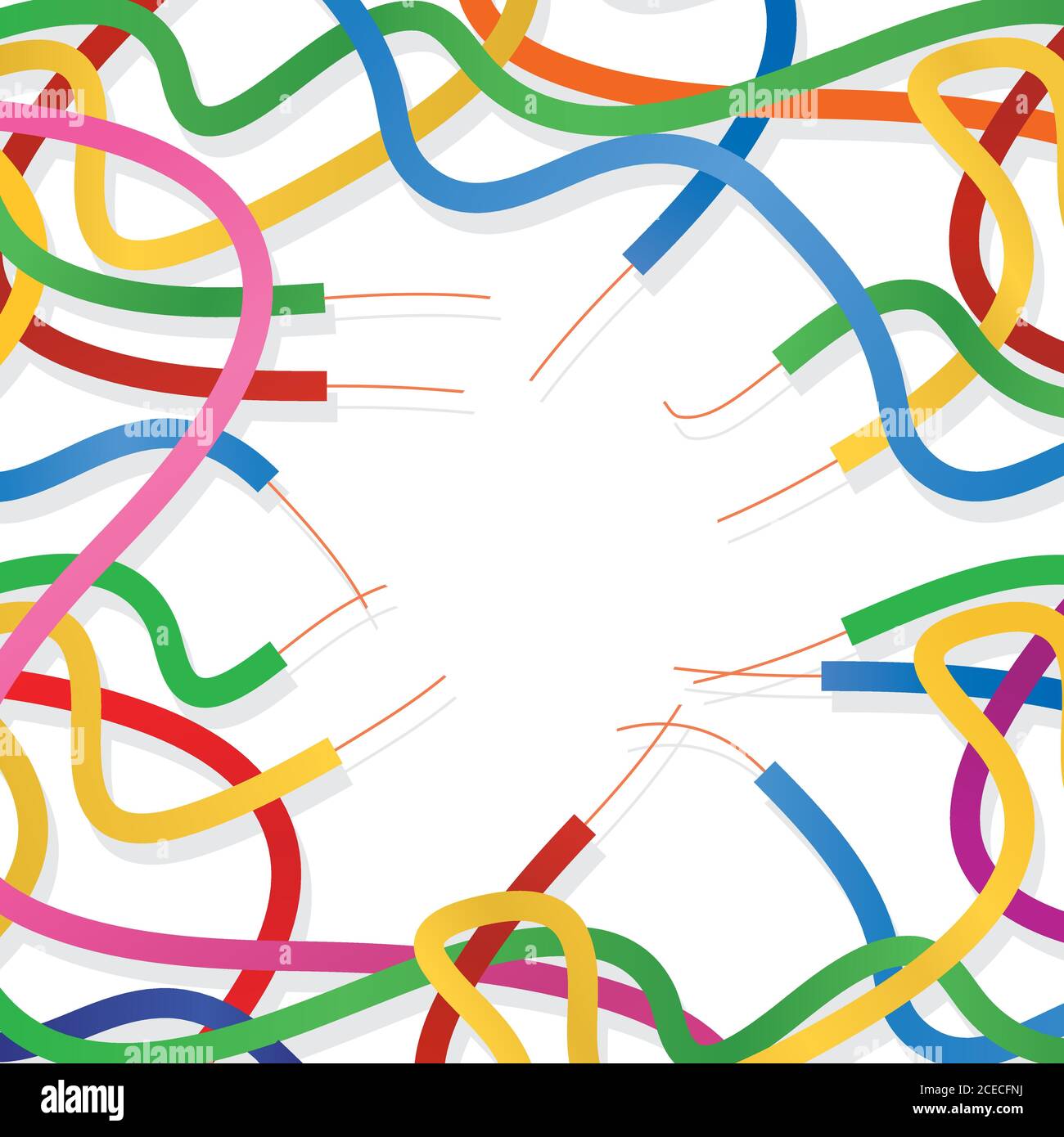 Electricity electrical wire wires cable cables Stock Vector Images - Alamy