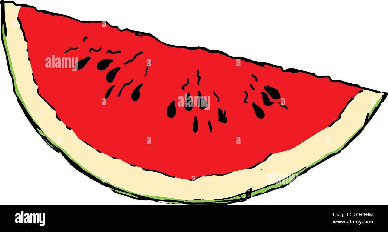 Slice of watermelon Stock Vector Image & Art - Alamy