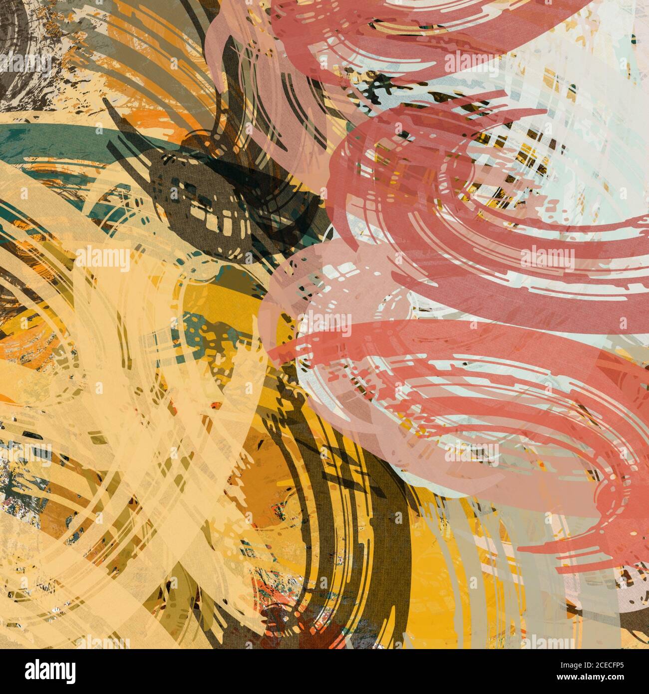 Texture of strokes of colored paint, blurred spots with brushes of ...