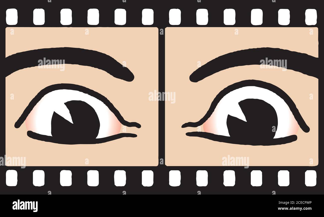 Eyes on film Stock Vector Image & Art - Alamy