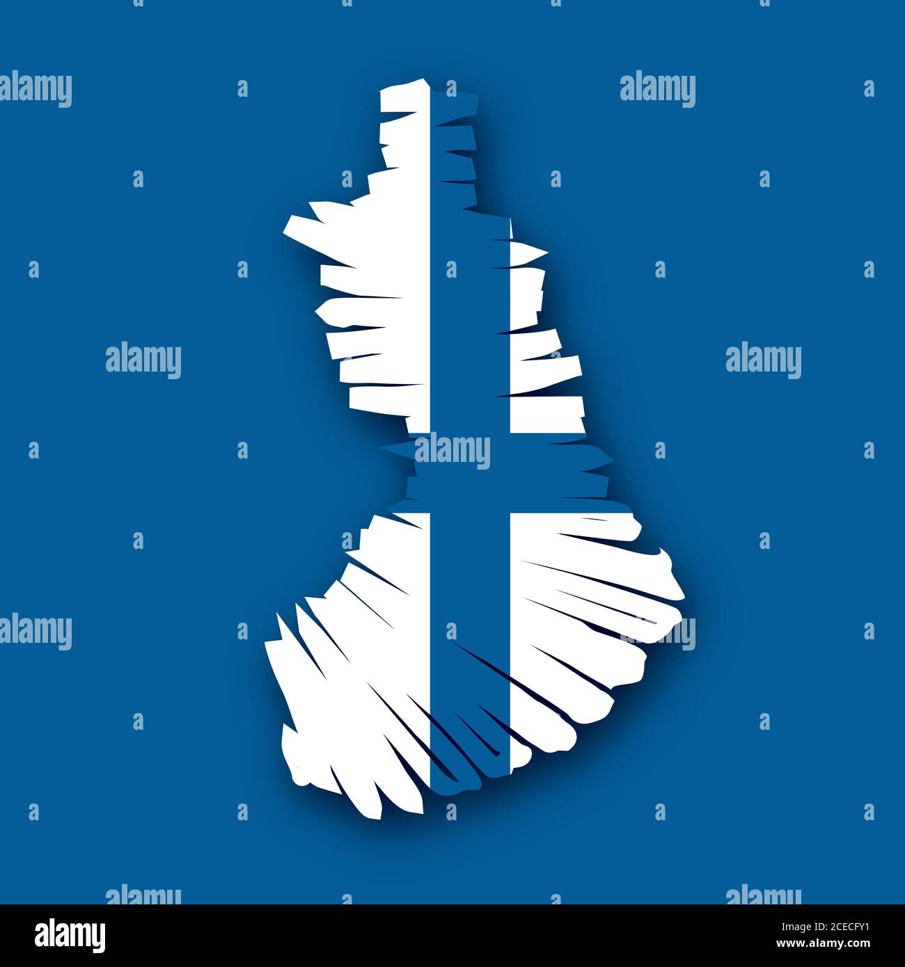 Drawing flag finland Stock Vector Images - Alamy