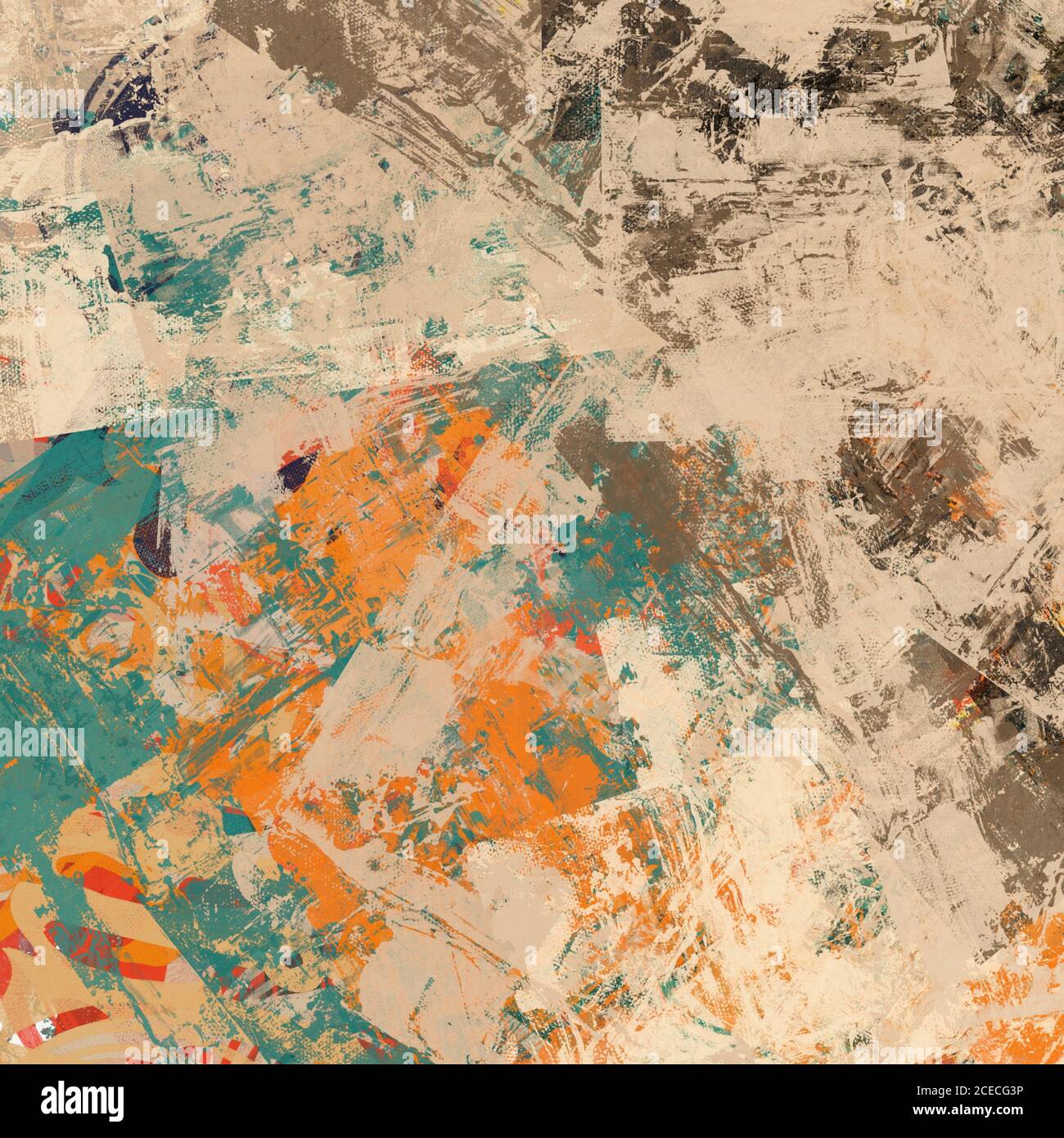 Texture of strokes of colored paint, blurred spots with brushes of ...