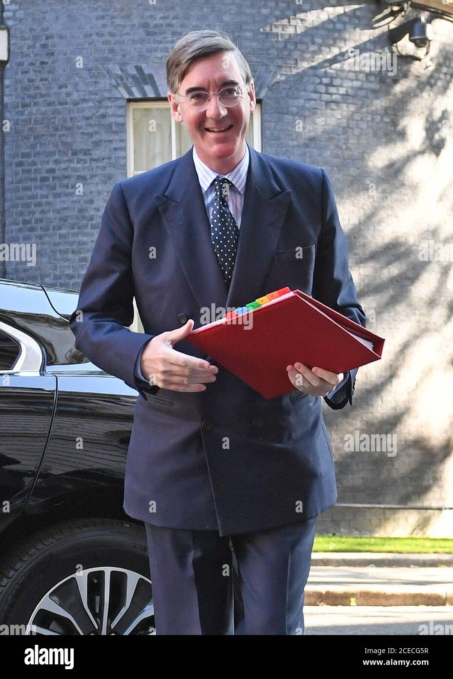 Leader of the House of Commons Jacob Rees-Mogg arrives in Downing ...