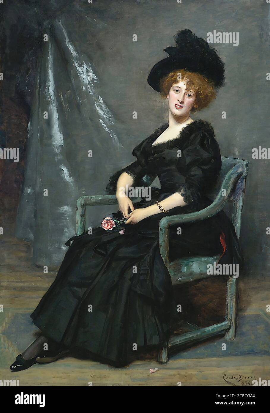Carolus-Duran - Portrait of Lucy Lee-Robbins - French School - 19th ...