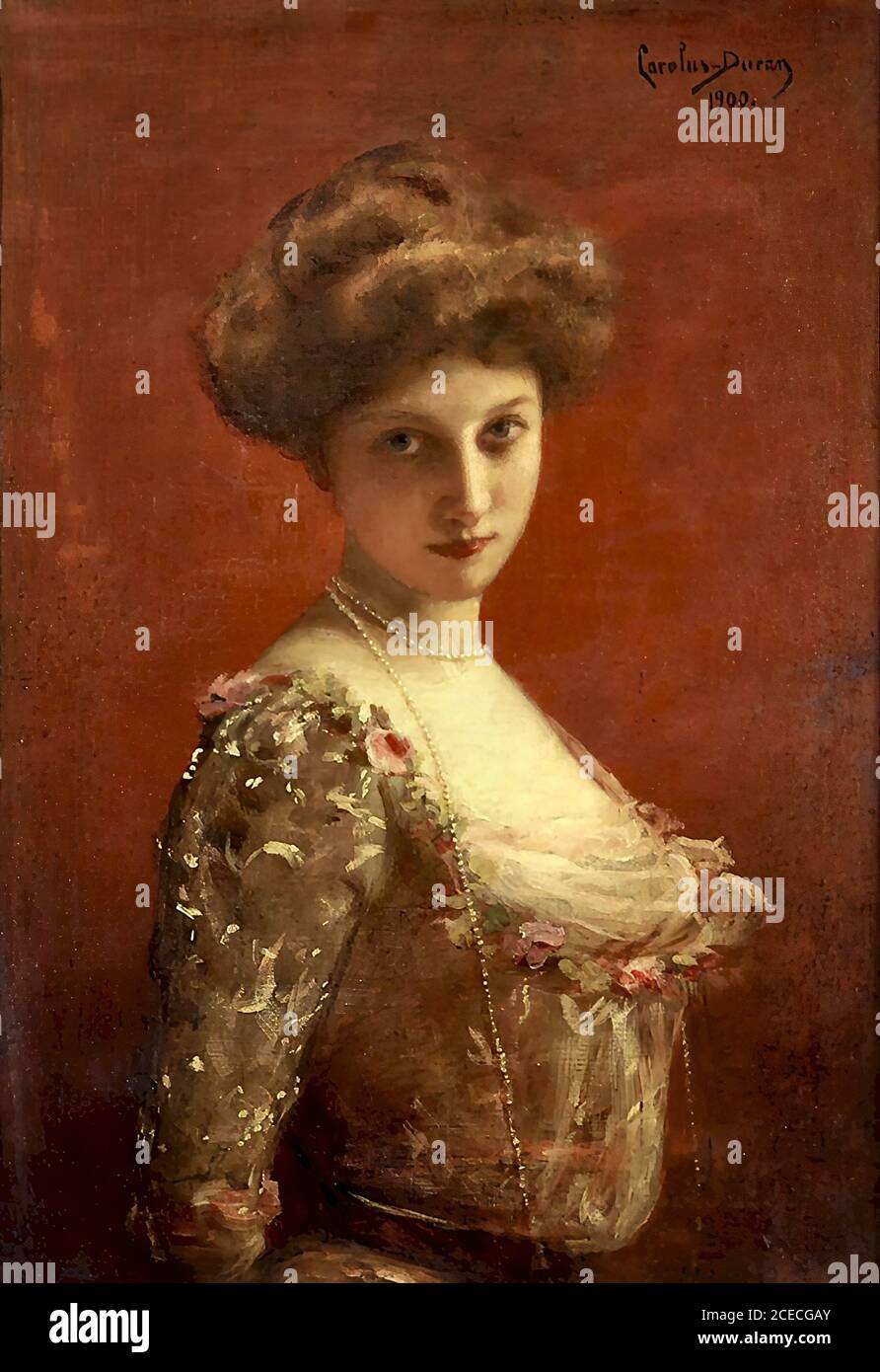 Carolus-Duran - Portrait of Jeanne Henriot - French School - 19th ...