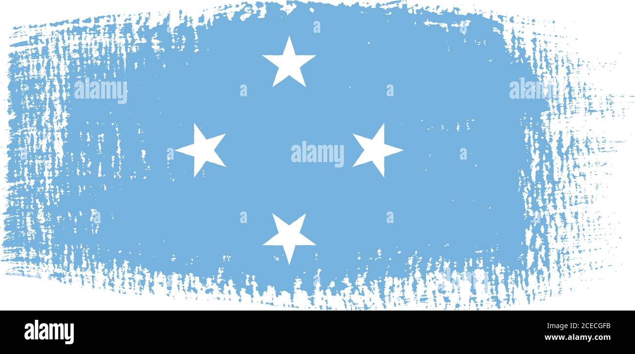 States of Micronesia flag brushstroke Stock Vector Image & Art - Alamy