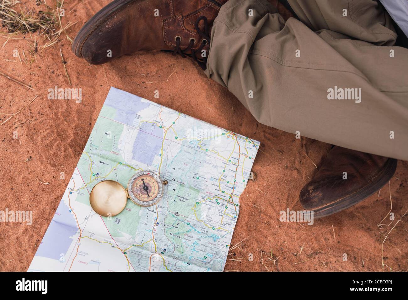 Map of sandy hi-res stock photography and images - Alamy