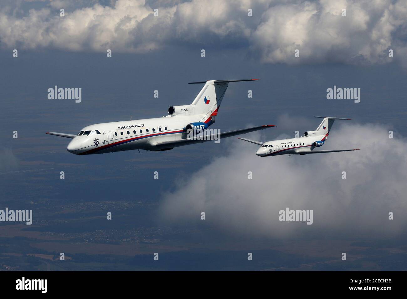 Passenger plane Czech Air Force Jak-40 (YAK-40) identified with the ...