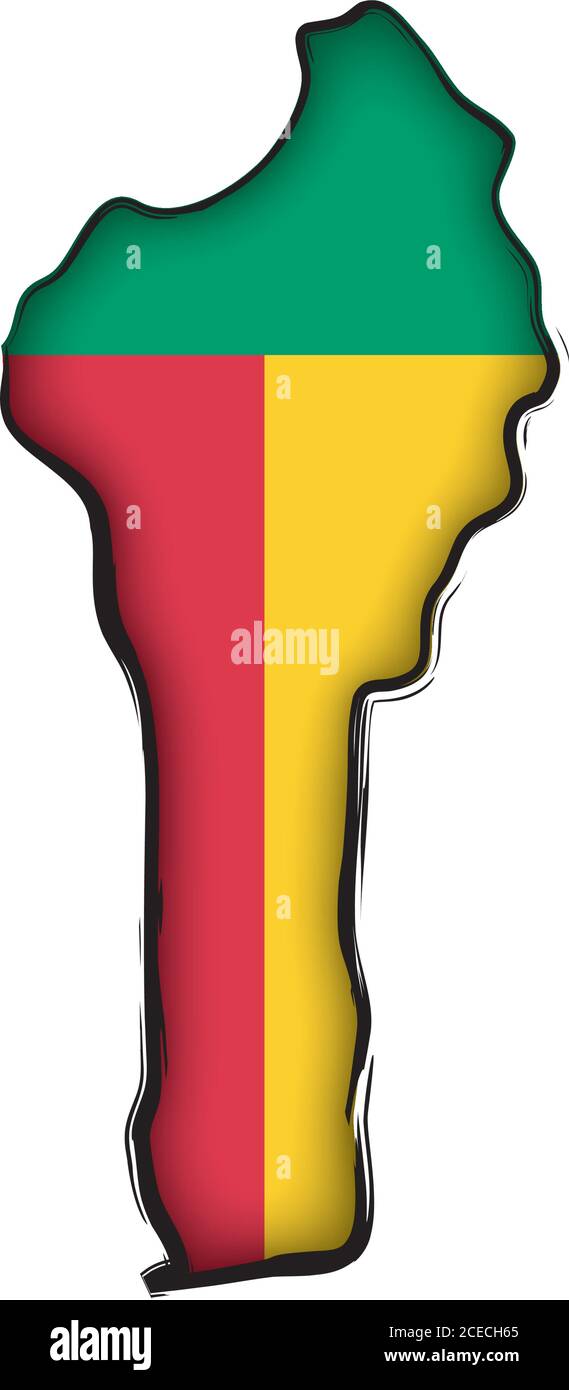 Benin Map Flag Stock Vector Image And Art Alamy