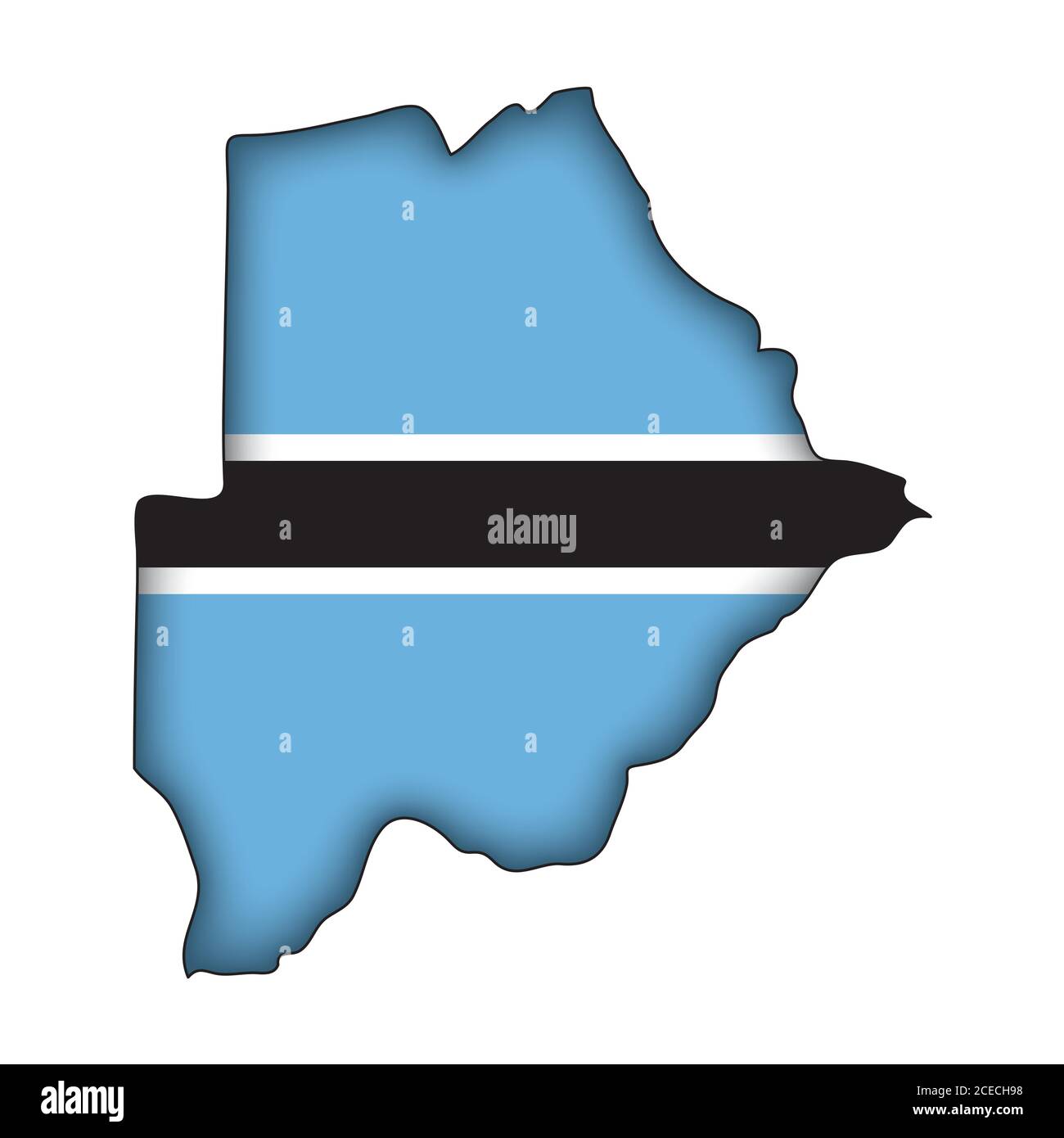 Botswana map flag Stock Vector Image & Art - Alamy
