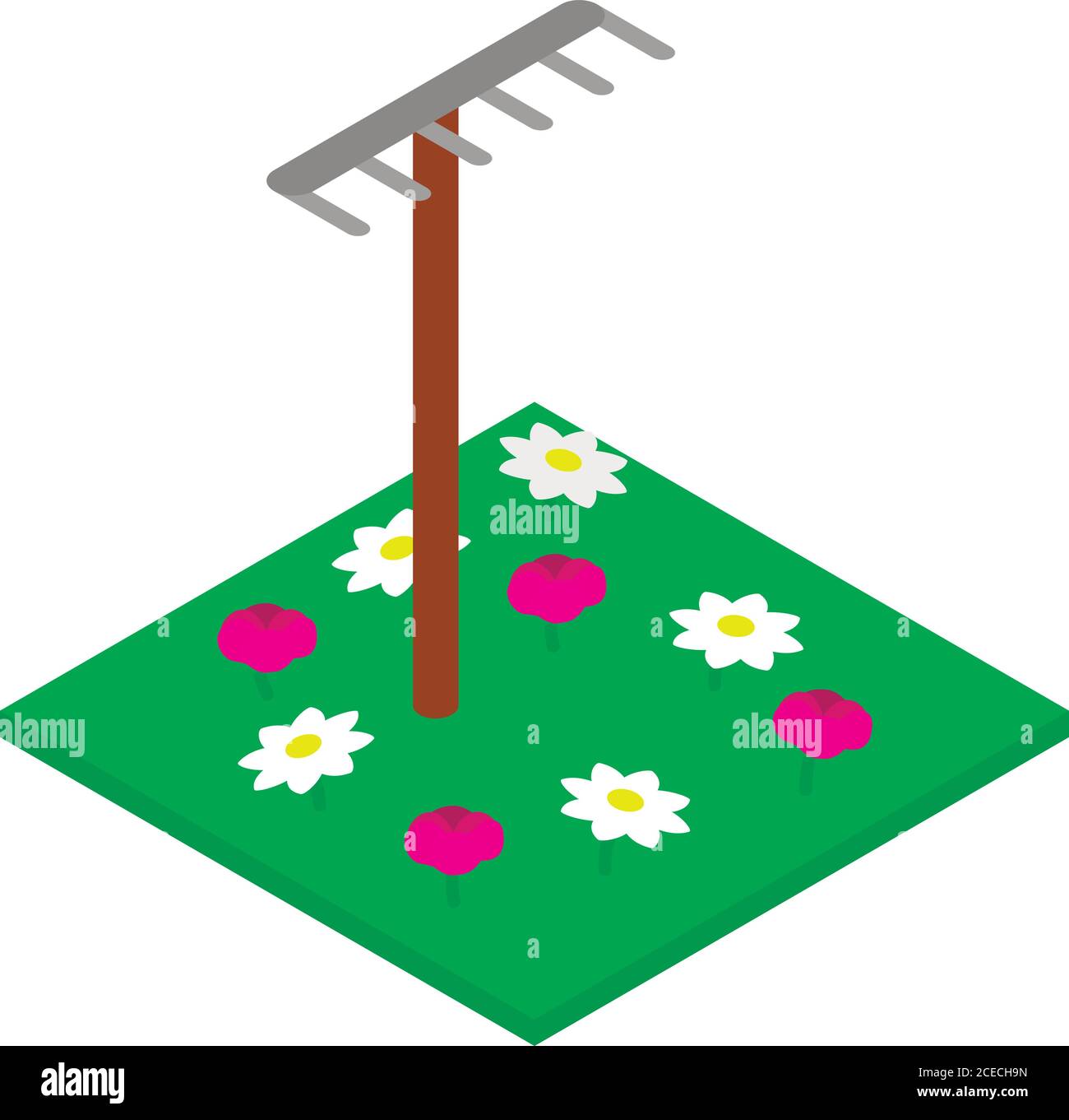 Early spring gardening Stock Vector Images - Alamy