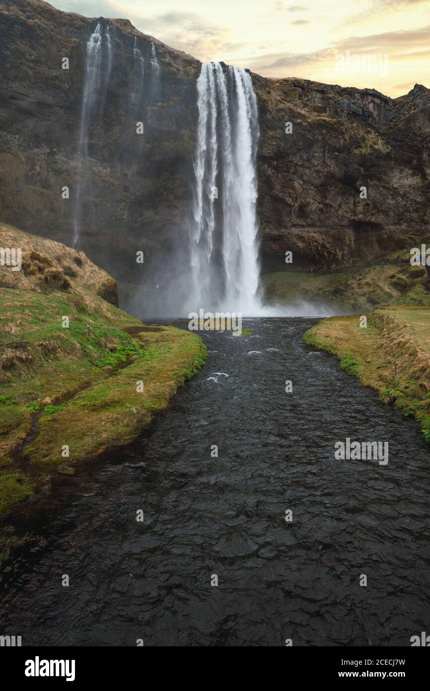 Landscape of waterfall Stock Photo - Alamy