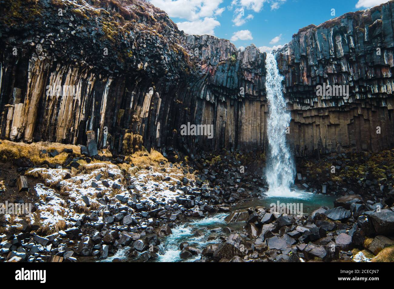 Landscape of waterfall in mountains Stock Photo - Alamy