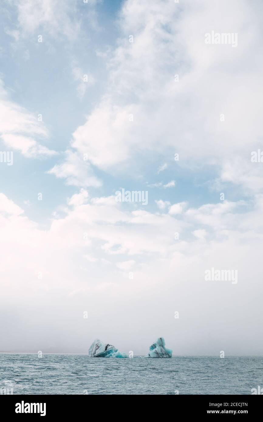 Amazing landscape of cold sea Stock Photo - Alamy