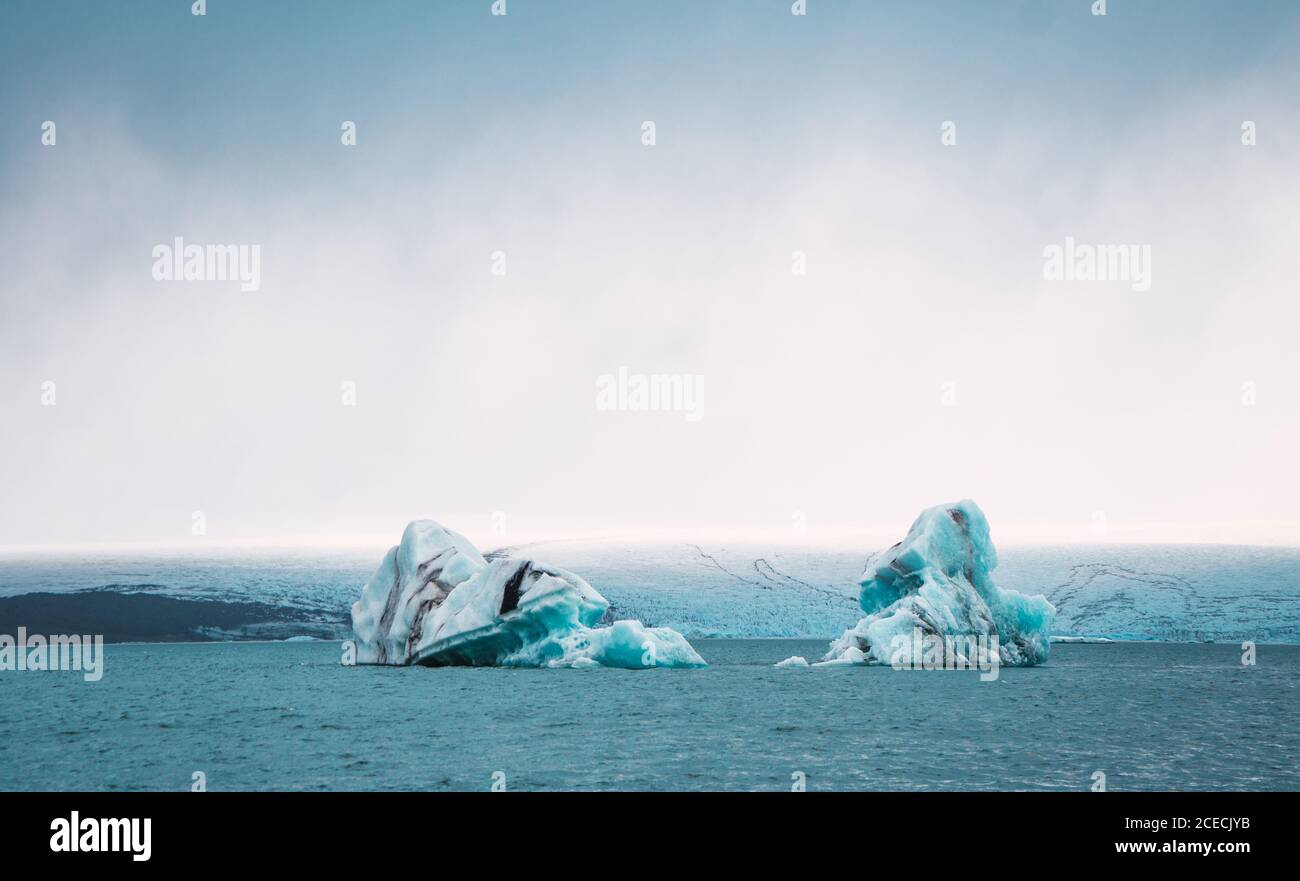Amazing landscape of cold sea Stock Photo - Alamy