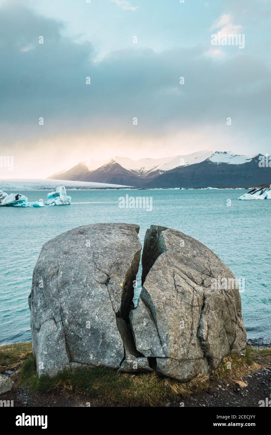 Amazing landscape of cold sea Stock Photo - Alamy
